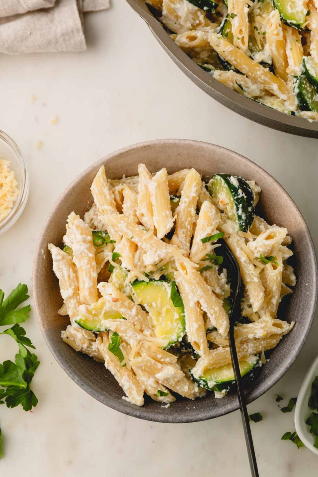 Zucchini Ricotta Pasta